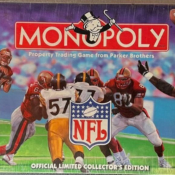 Hasbro | Games | Vintage 998 Monopoly Nfl Football Official Limited ...